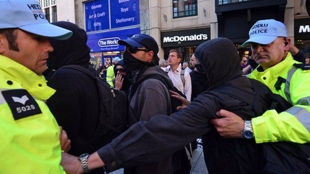 Nato summit security barriers being cleared in Cardiff - BBC News