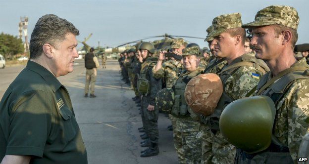 Ukraine Crisis Poroshenko Offers Rebels More Autonomy Bbc News