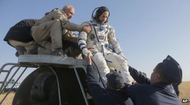 Back on Earth after six months in orbit - BBC Newsround