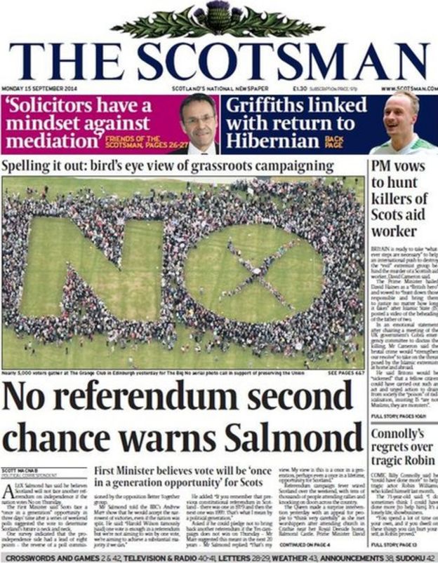 What the Scottish papers say - BBC News
