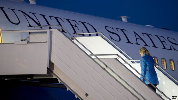 Hillary Clinton: From Iowa to Ehwa and back - BBC News