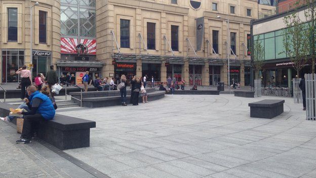 Nottingham's Trinity Square re-opens after £700,000 revamp - BBC News