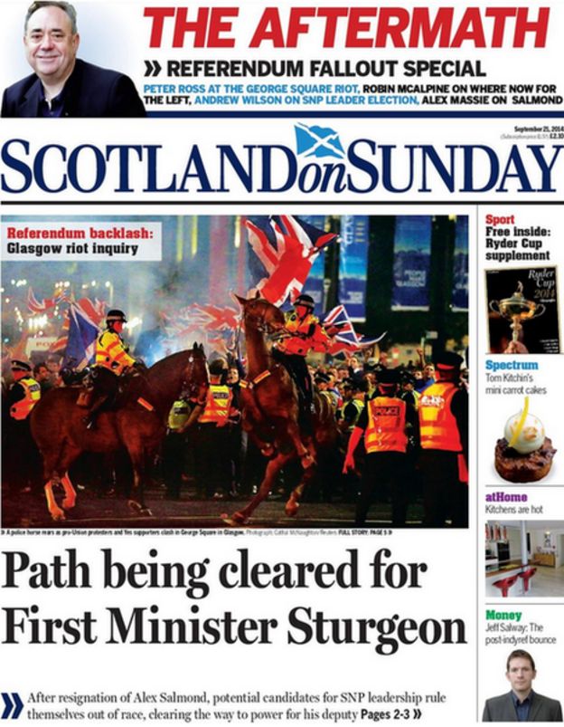 What the Scottish papers say - BBC News