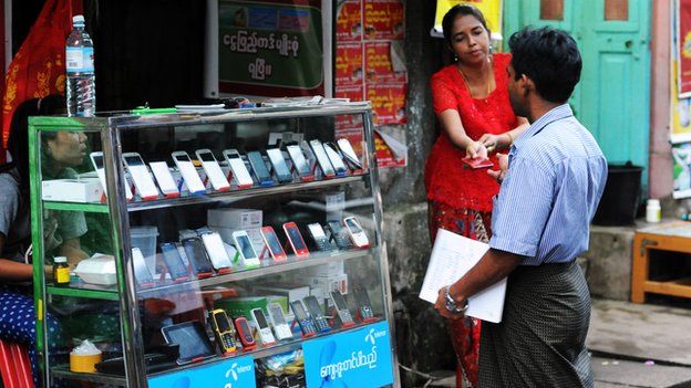 Myanmar's telecoms sector booms, but challenges remain - BBC News
