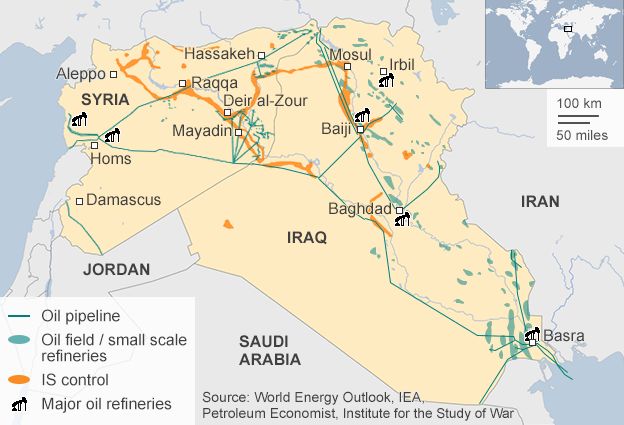 Hitting Islamic State’s oil operations - BBC News