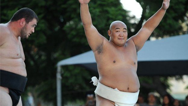 Japan gets first sumo champion in 19 years - BBC News