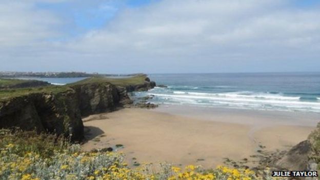 Woman dies after Newquay cliff fall - BBC News
