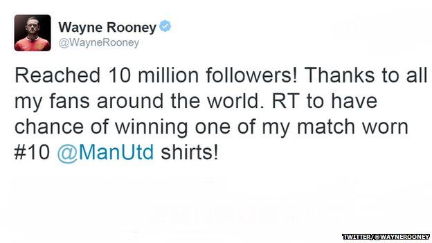 The people more popular than Wayne Rooney on Twitter - BBC News