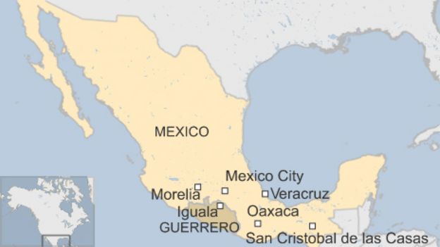 Mexico missing students: Nationwide protests held - BBC News