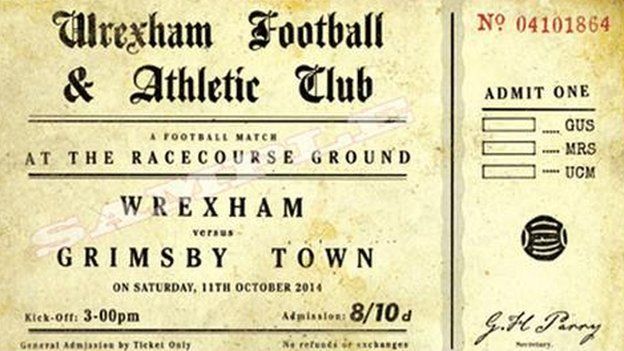 Wrexham FC celebrates 150th anniversary at Grimsby game - BBC News