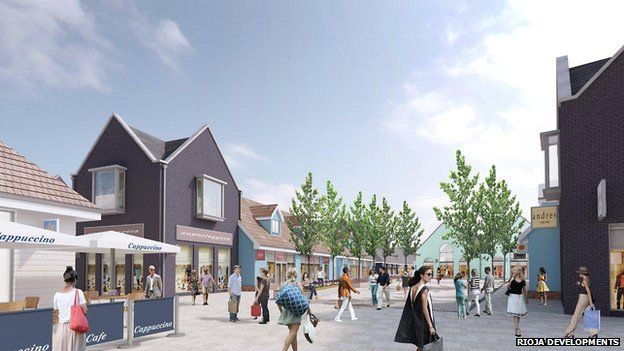 Cannock stores development plans on display - BBC News