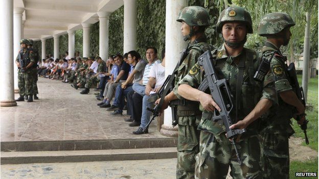 China sentences 12 to death for south Xinjiang attacks - BBC News