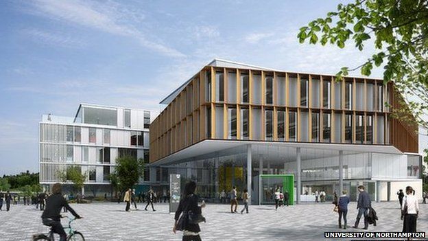 Northampton University campus plans unveiled - BBC News