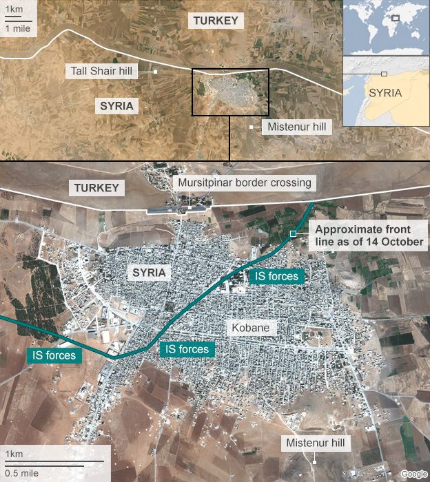 Islamic State 'being driven out of Syria's Kobane' - BBC News