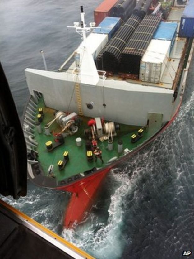 Drifting Russian fuel ship is towed away from Canada coast - BBC News