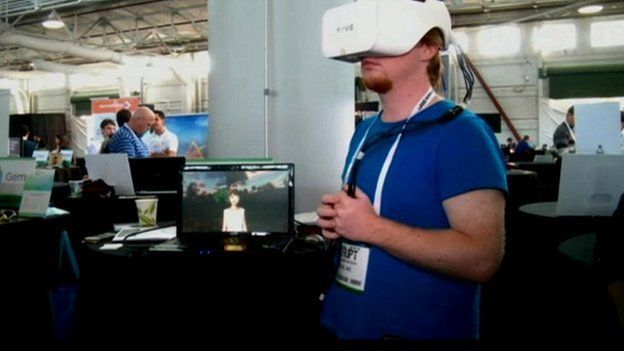 Japanese company Fove makes eye-tracking gaming helmet - BBC Newsround