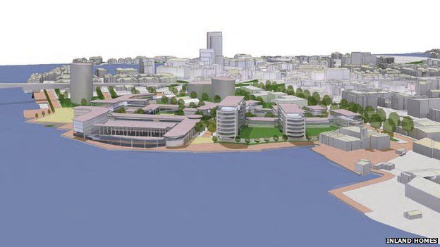 Plans for new Southampton waterside development - BBC News