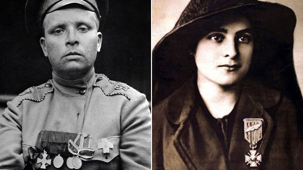 Digital mosaic of fallen World War One private - BBC News