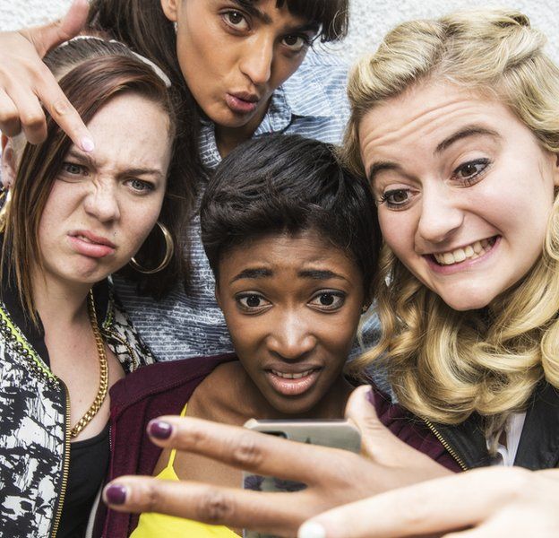 Some Girls cast say they are 'just as funny as boys' - BBC News