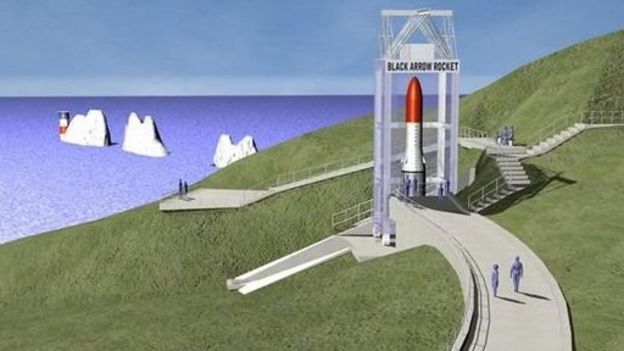 Black Arrow rocket replica under construction - BBC News
