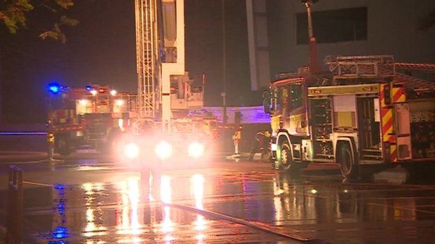 Fire 'will not delay' Basford Hall college revamp, MP says - BBC News