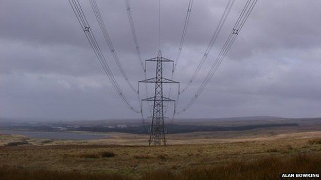 Snowdonia's beauty would be 'enhanced' in pylon project - BBC News