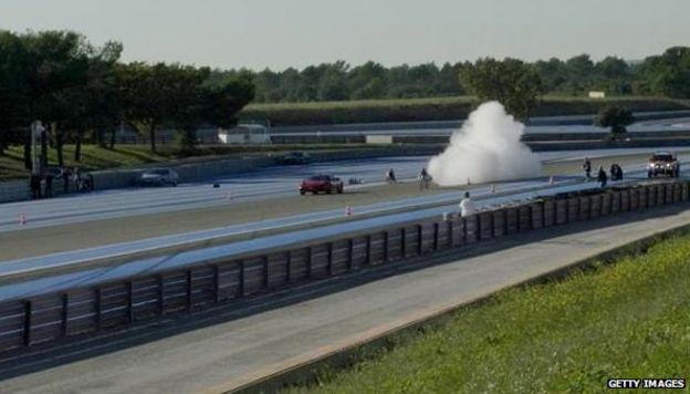 Rocket bicycle sets 207mph speed record - BBC News