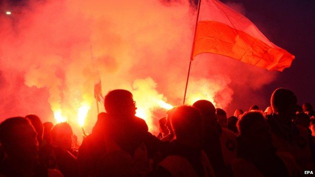 Poland's independence march turns violent - BBC News