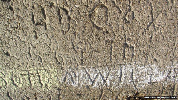 Parham Airfield WW2 graffiti sparks US serviceman search - BBC News