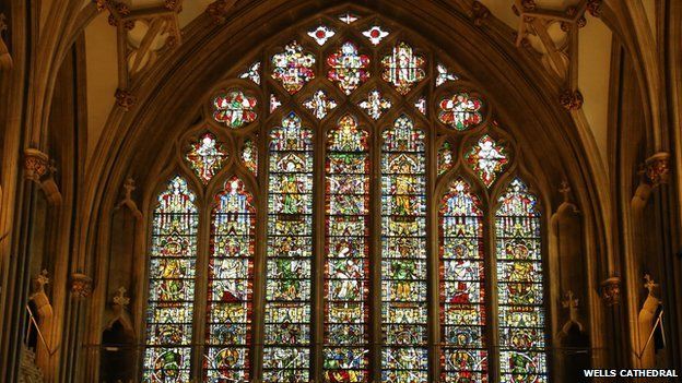 Wells Cathedral's Jesse window project completed - BBC News