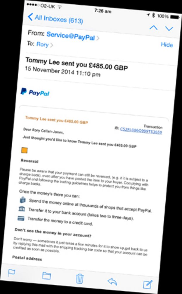 eBay and an email scam - BBC News