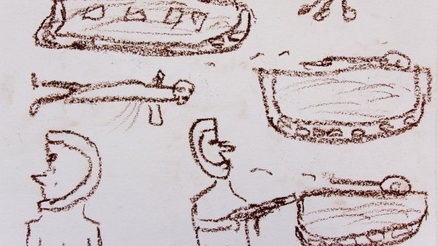 World refugee day: Teen refugees' art put on display - BBC News