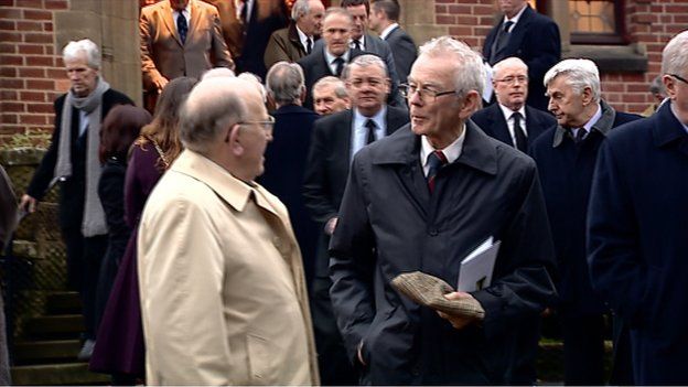 Funeral for football broadcaster Arthur Montford - BBC News