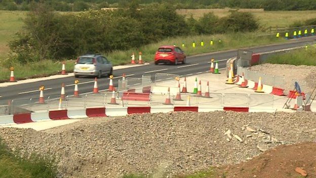 A453 dual carriageway: Minister officially opens road - BBC News