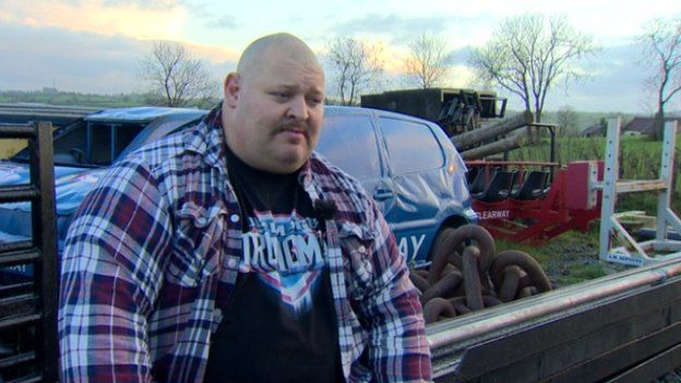 Sean O'Hagan: Living large with Ulster's strongest man - BBC News
