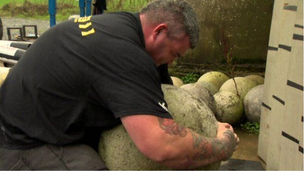 Sean O'Hagan: Living large with Ulster's strongest man - BBC News