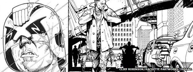 Unseen Judge Dredd art to be published in new collection - BBC News