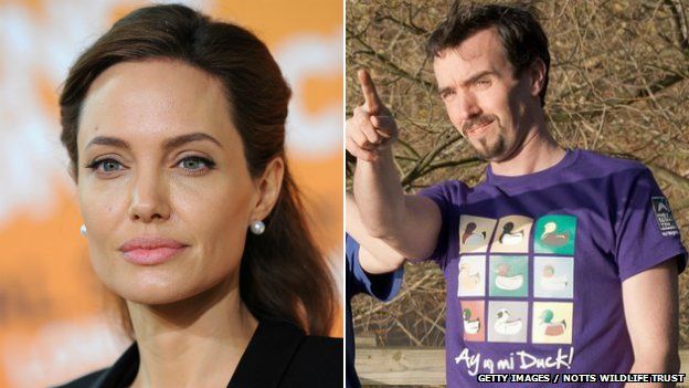 Nottinghamshire charity sends Angelina Jolie 'Ay up mi duck' t-shirt ...