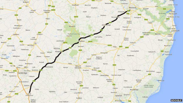 A11 roadworks complete after 40-year wait - BBC News