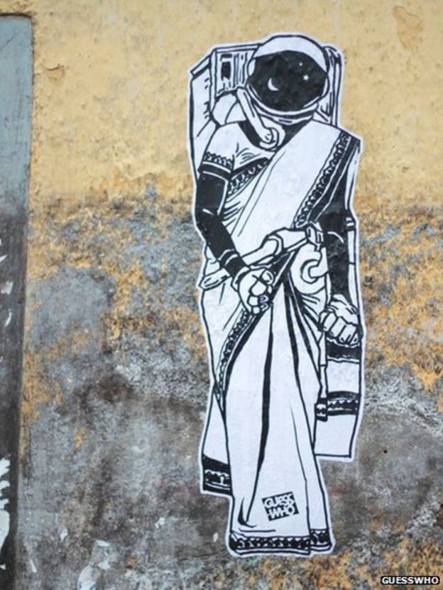 India's 'Banksy' behind provocative graffiti - BBC News