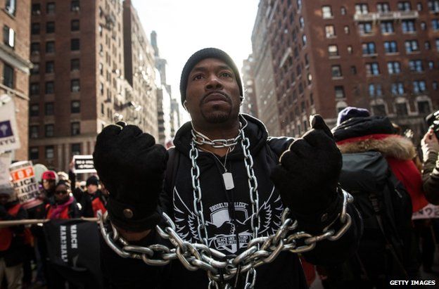 Washington march: Civil rights protest over US police killings - BBC News