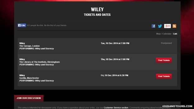 Grime MC Wiley has gig cancelled after shooting at venue - BBC News