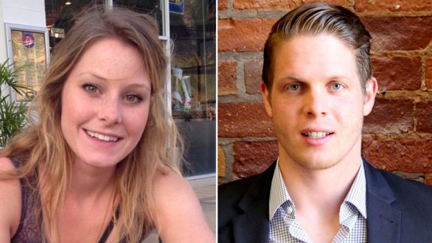 Elizabeth Gallagher travellers return home to Canada - BBC News