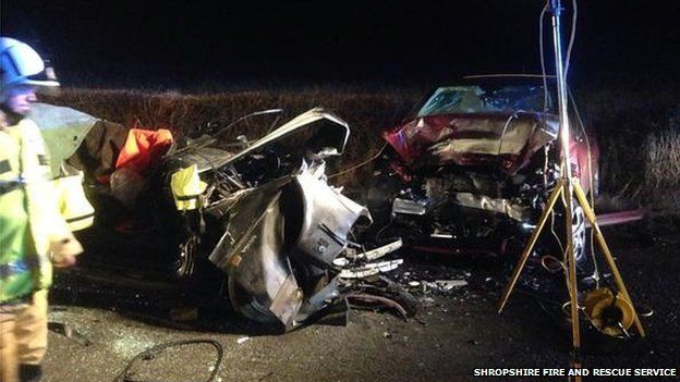 Bryan Ferry's son Merlin 'critical' after Shropshire crash - BBC News