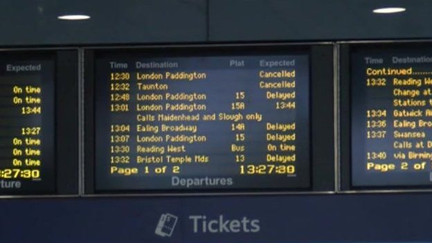 London Paddington train delays refunds offered - BBC News