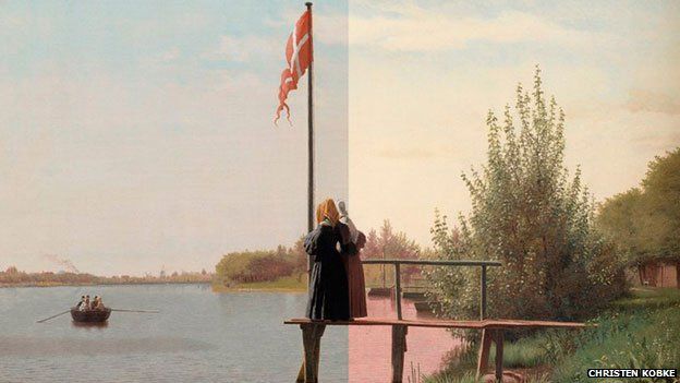 Christen Kobke's romantic sunset painting is sunny day - BBC News