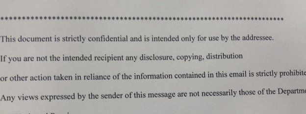 MP Alan Duncan calls for email disclaimer ban - BBC News