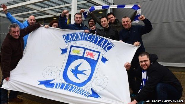 Cardiff City mark return to blue with win against Fulham - BBC News