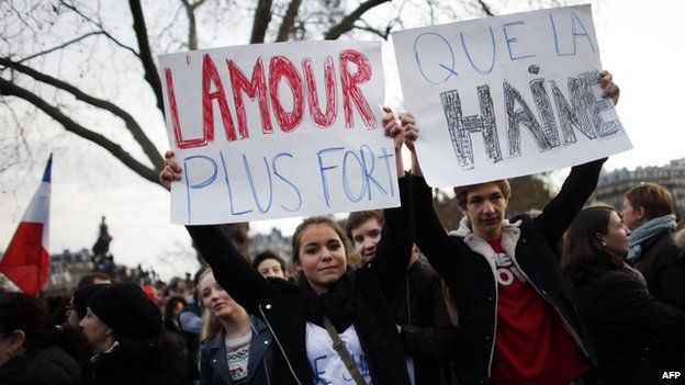 France divided despite uplifting rallies - BBC News