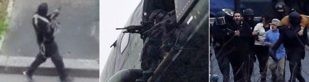 Charlie Hebdo attack: Three days of terror - BBC News